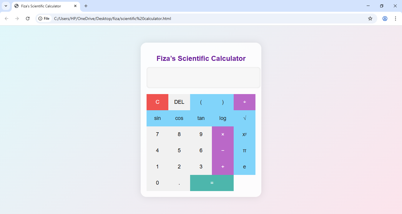 Smart Scientific Calculator - Project Showcase